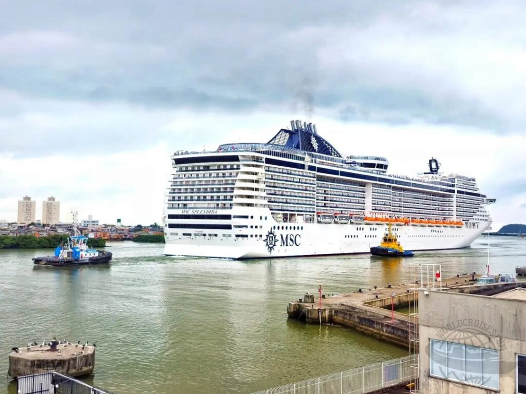 MSC Splendida se torna o maior navio de cruzeiros a visitar Itajaí na ...