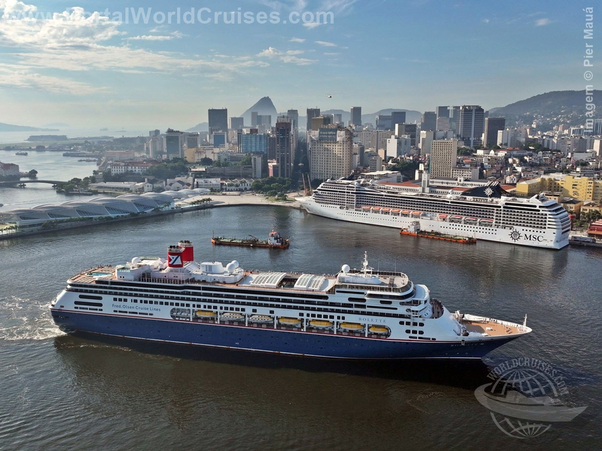 Em dia de quatro navios, Rio de Janeiro recebe Pacific World e Bolette ...